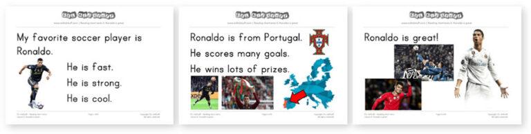 "Ronaldo is great" reading text for ESL kids | ESL KidStuff
